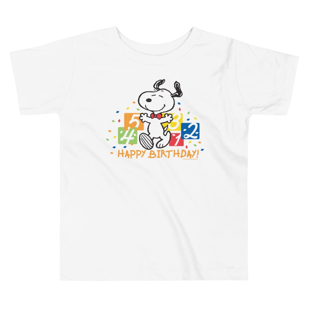 Snoopy Numbers Toddler Tee – The Peanuts Store