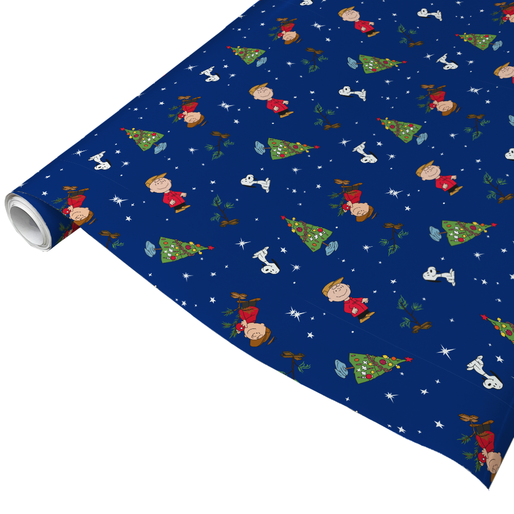 Peanuts A Charlie Brown Christmas Satin Gift Wrap