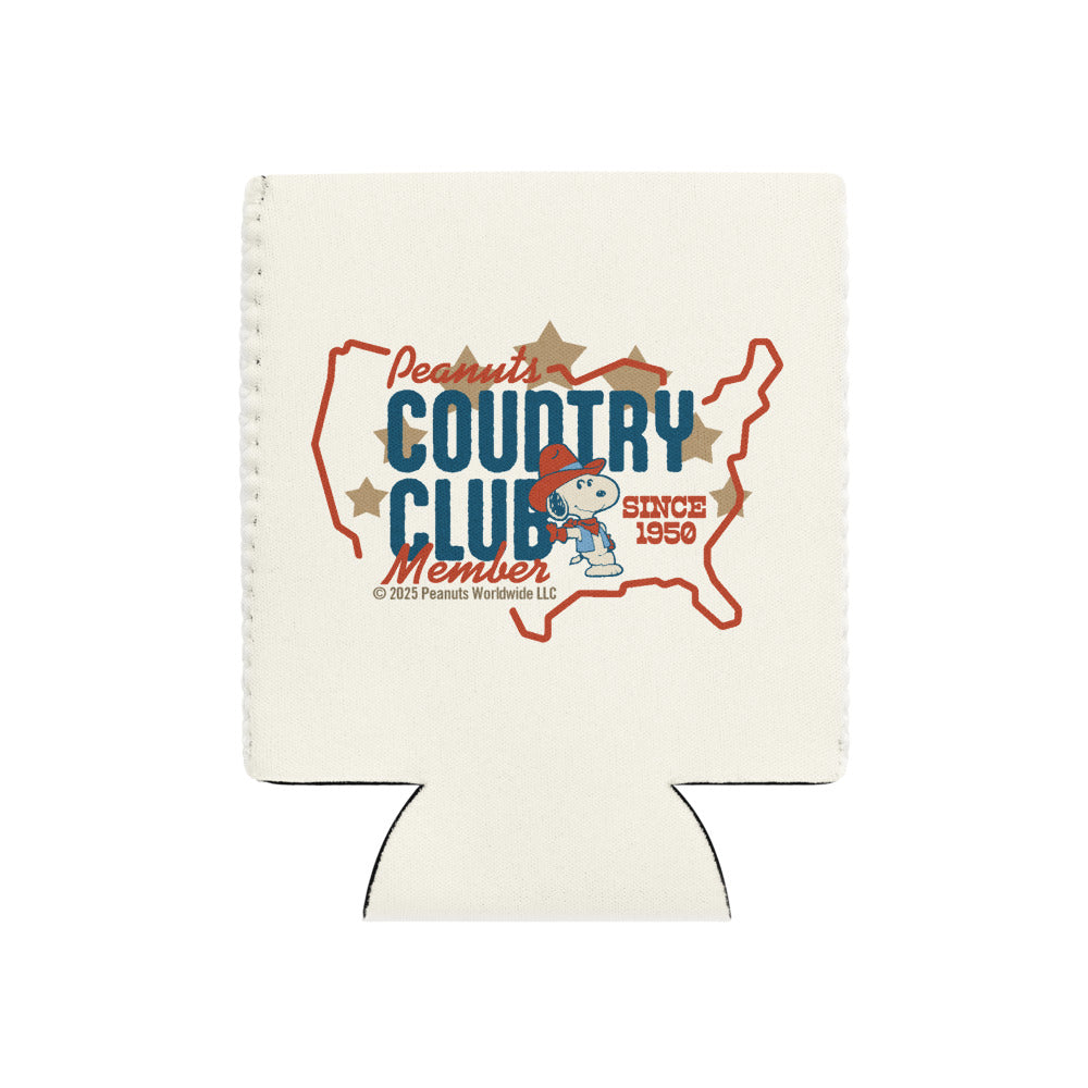 Peanuts Country Club Member Can Cooler