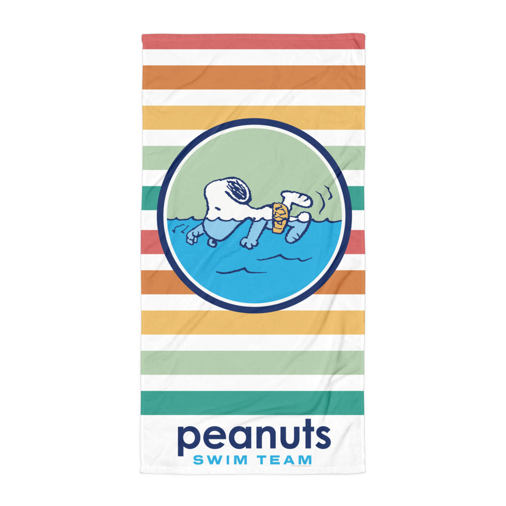 Peanuts Swim Team Beach Towel