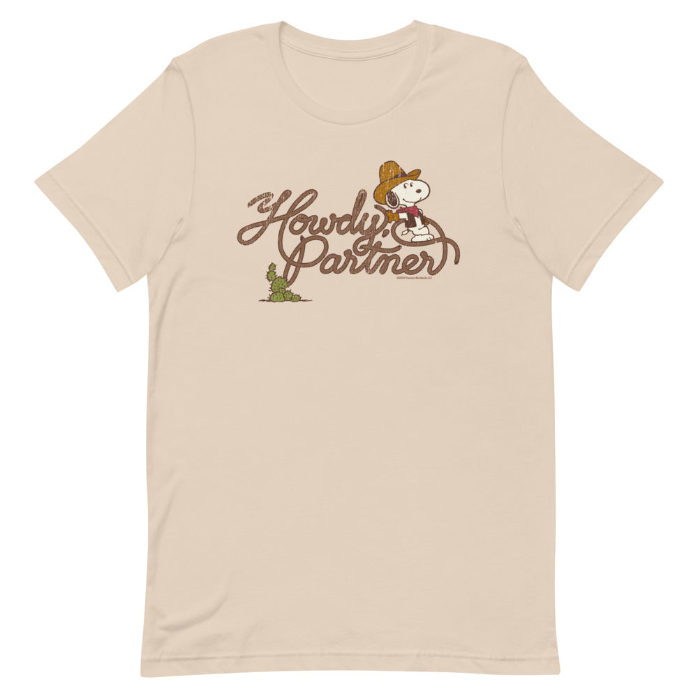Peanuts Snoopy Howdy Partner Unisex T-Shirt – The Peanuts Store